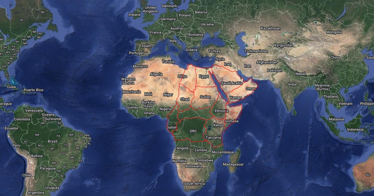 Africa & Arabian Peninsula Mashup : Scribble Maps