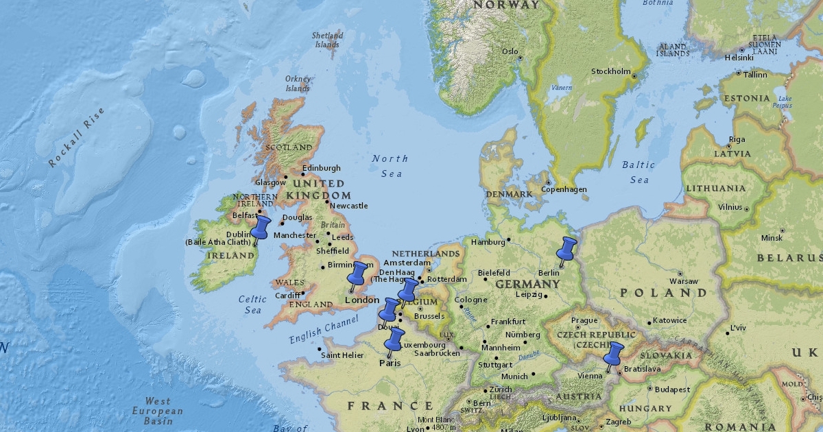 World War 1 Map : Scribble Maps