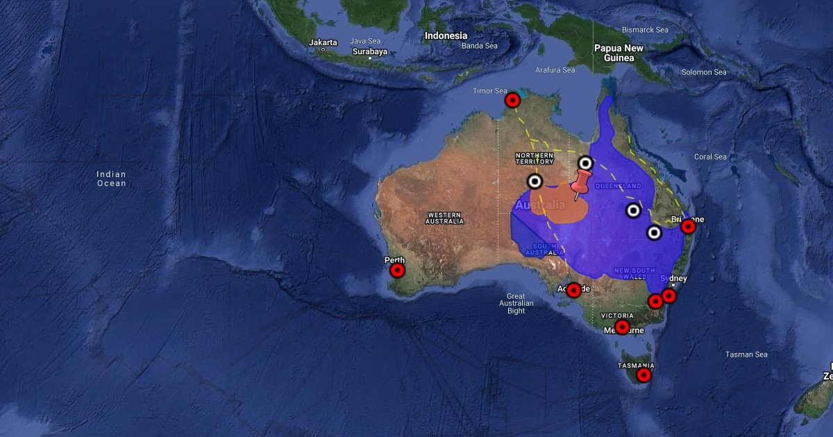 Map of Australia : Scribble Maps