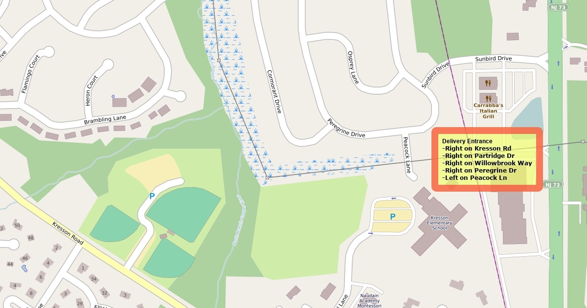 delivery entrance : Scribble Maps