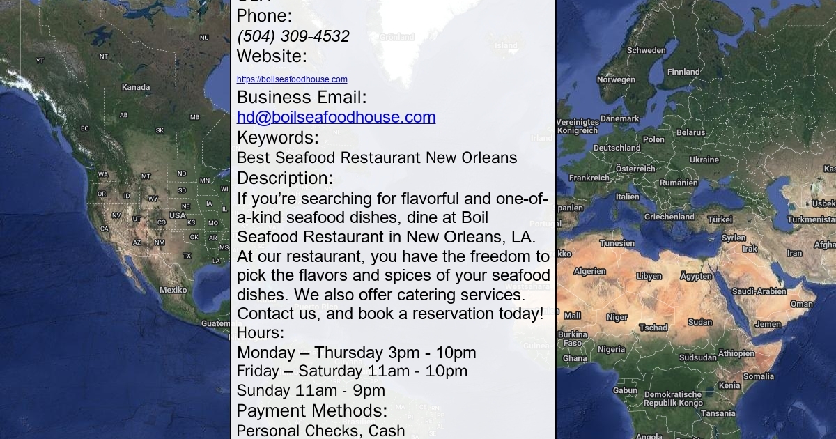 Best Seafood Restaurant New Orleans : Scribble Maps