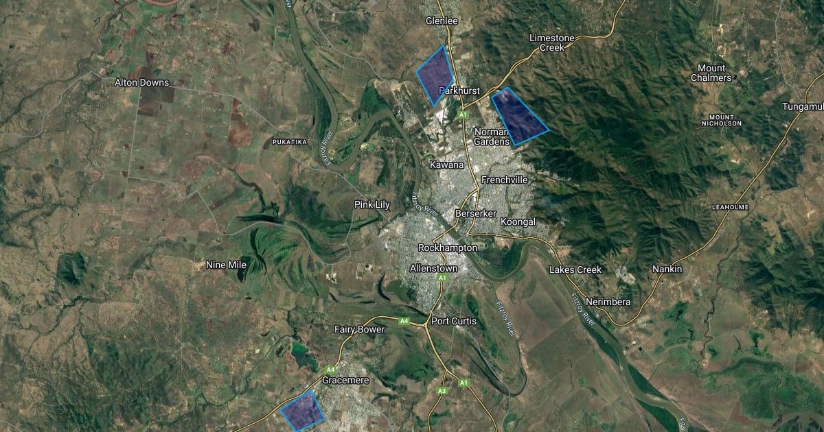 3 Options for Rockhampton development : Scribble Maps