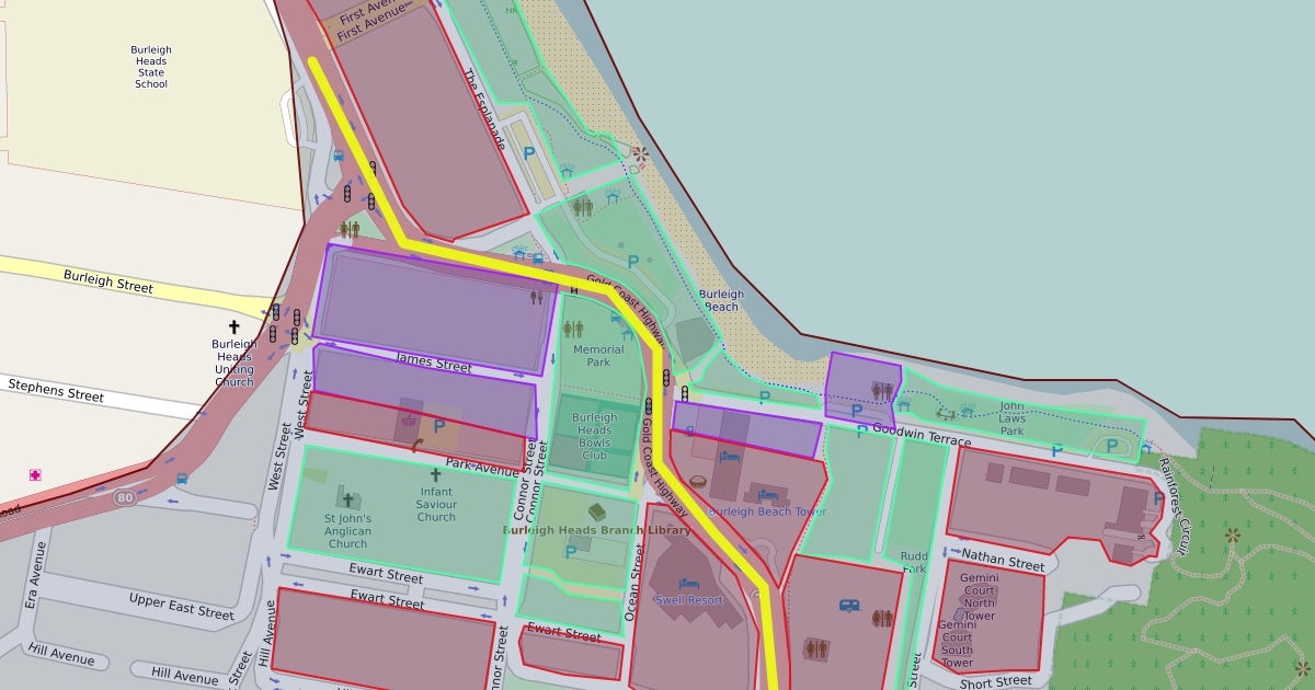 Burleigh Heads Landuse : Scribble Maps