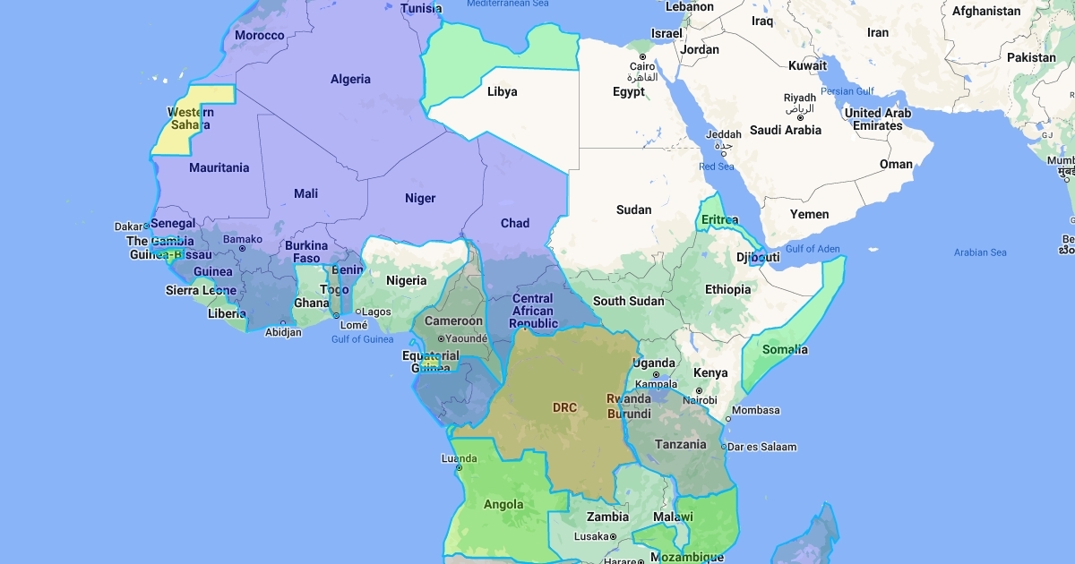 Scramble for Africa : Scribble Maps