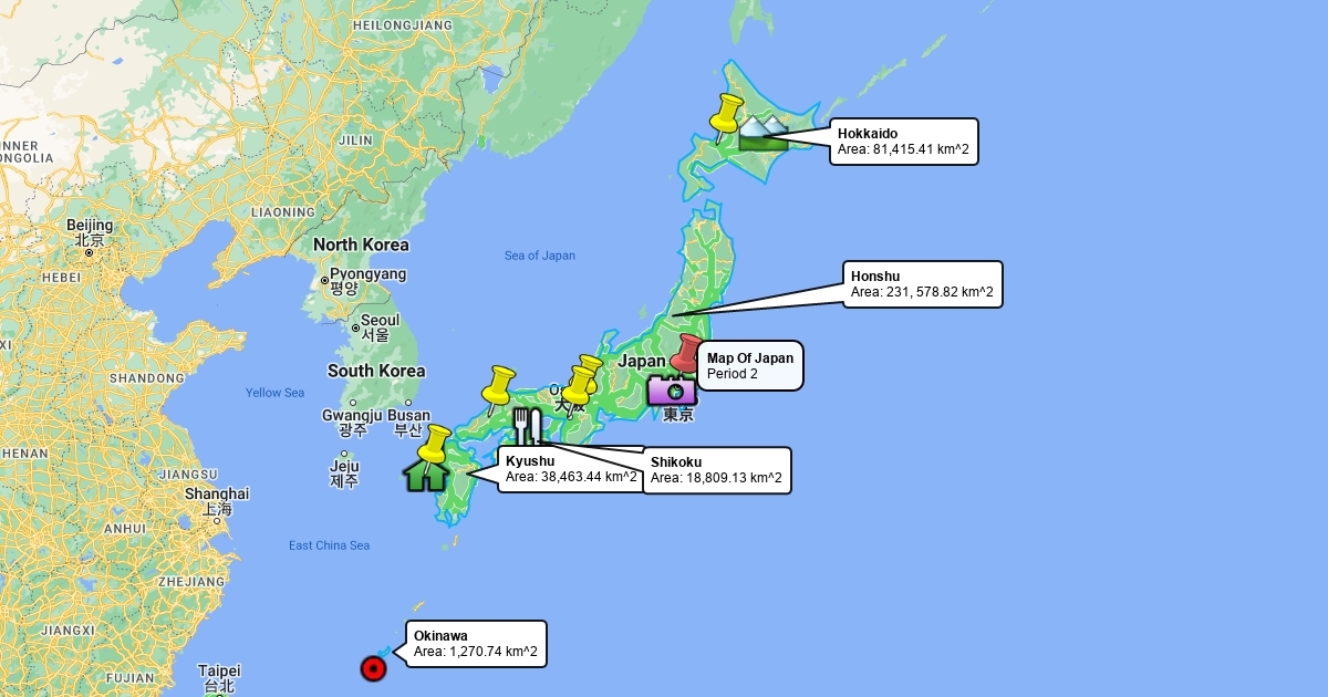Map of Japan : Scribble Maps