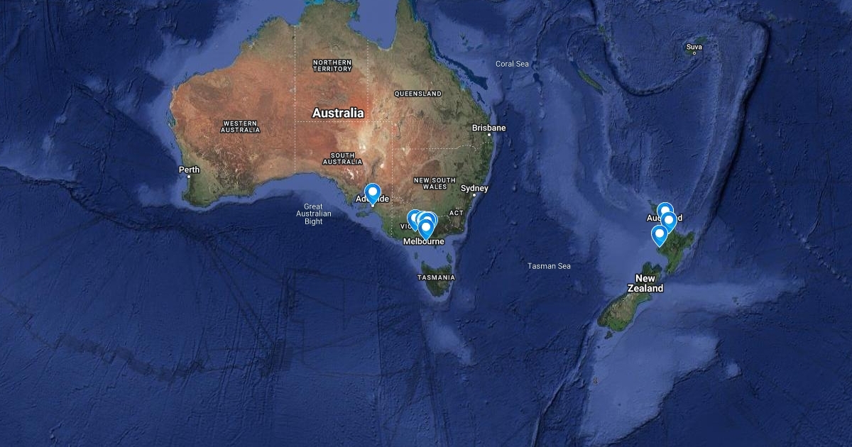 25 Places/Events : Scribble Maps