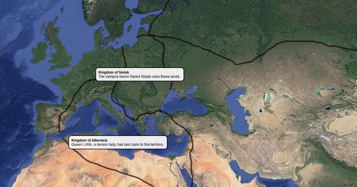 Map of the World : Scribble Maps
