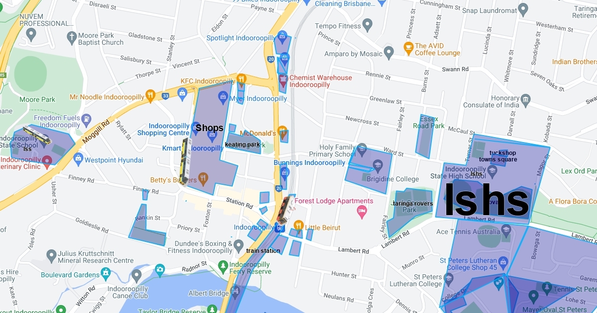 map of Indooroopilly : Scribble Maps