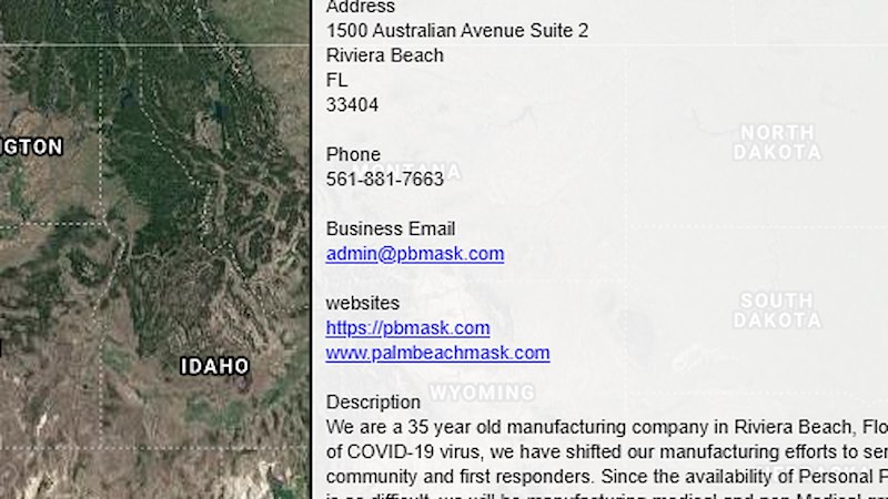 Palm Beach Mask : Scribble Maps