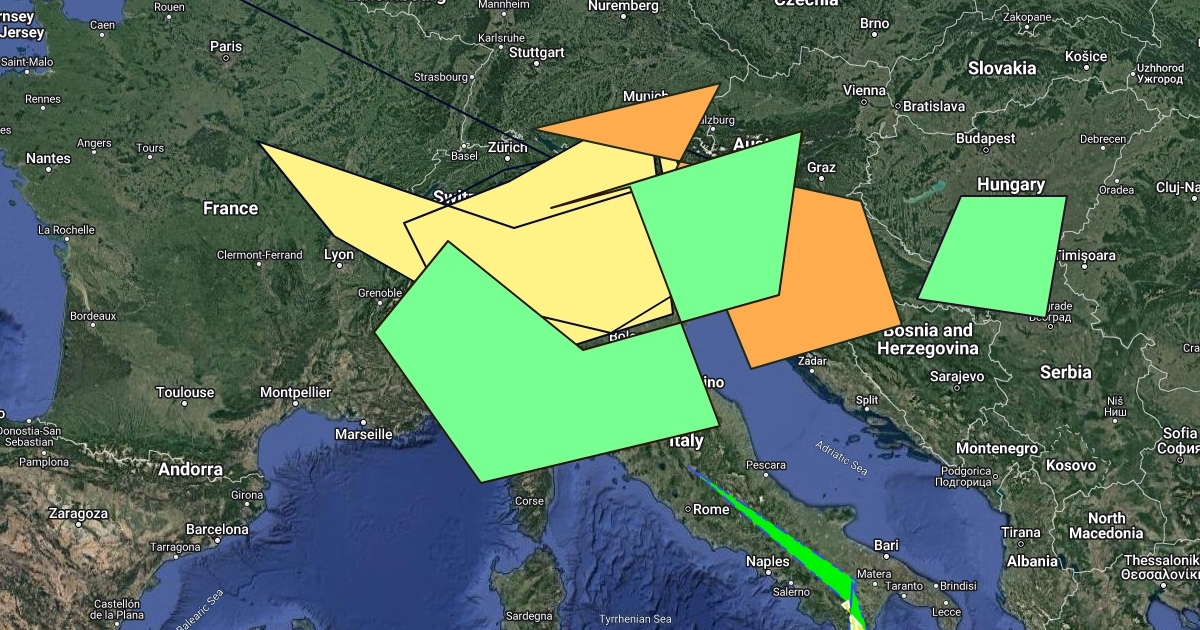 mappa di prova con laghi : Scribble Maps