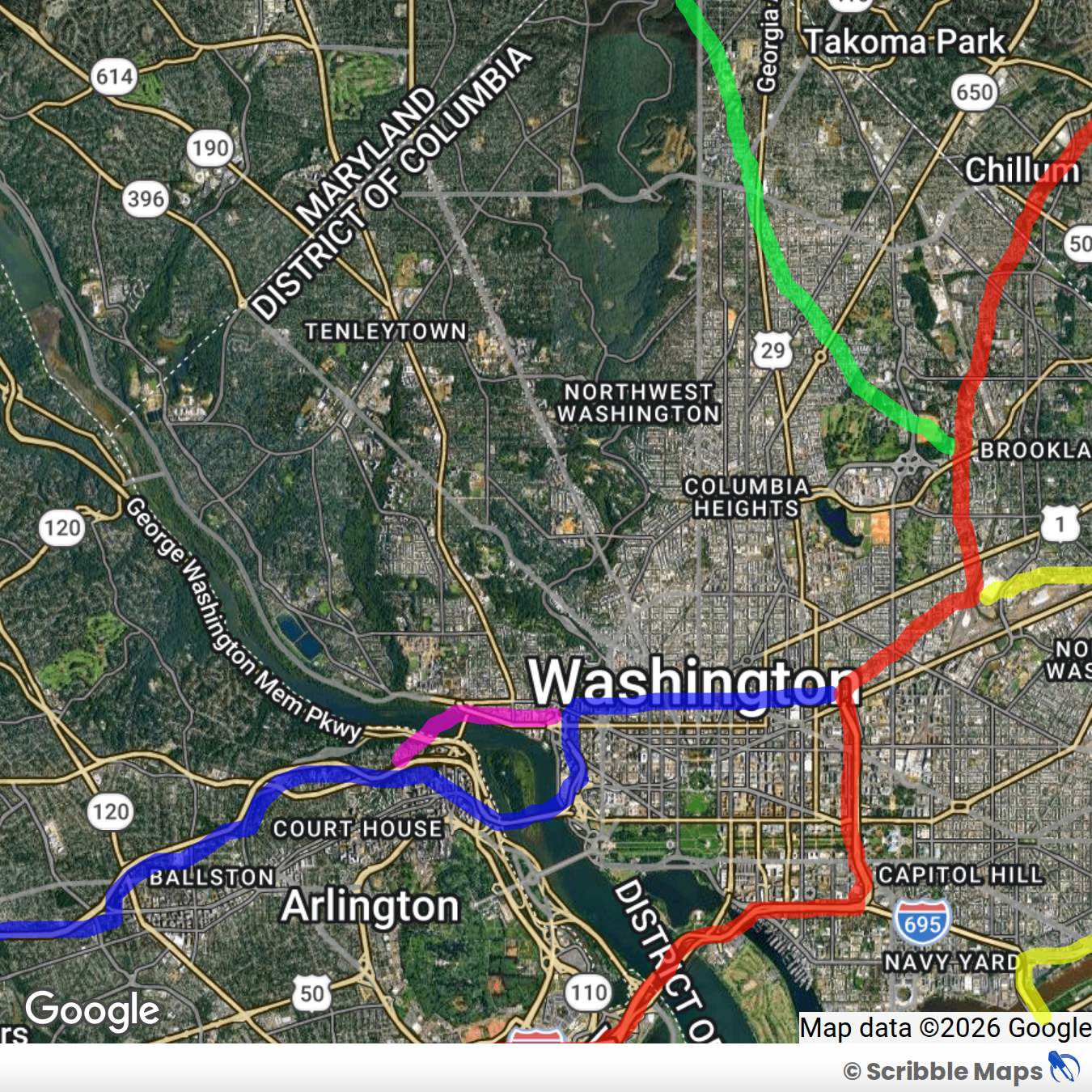 Washington Freeway Plans, Circa 1971