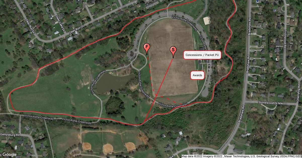 Victor Ashe Park 5K Course : Scribble Maps