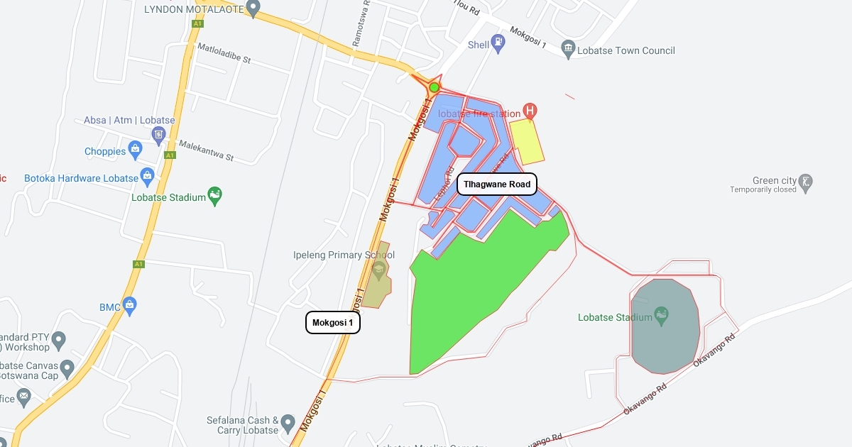 Lobatse Street Adverstising sites : Scribble Maps