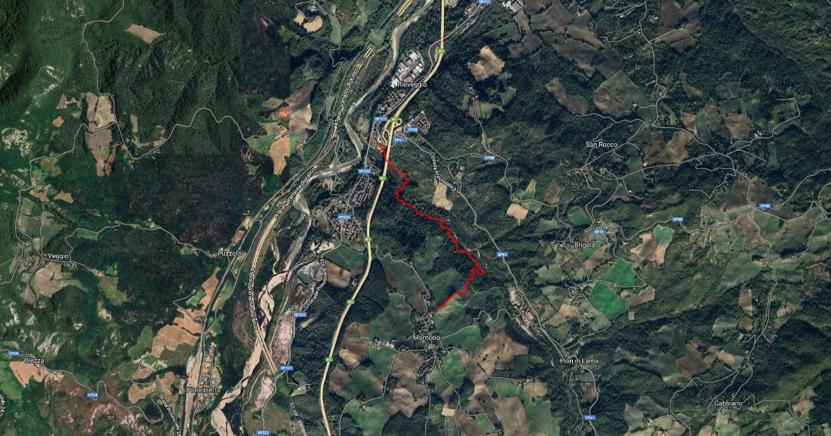 prova mappa percorso base : Scribble Maps