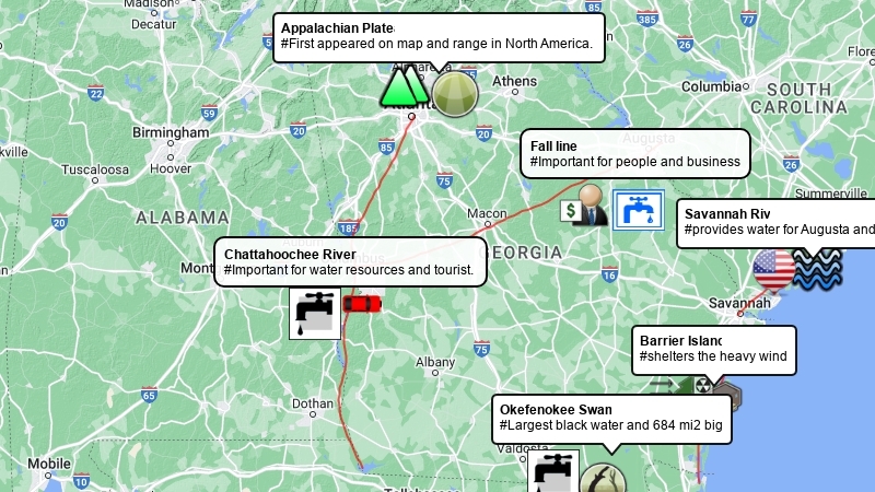 Physical Features Map : Scribble Maps