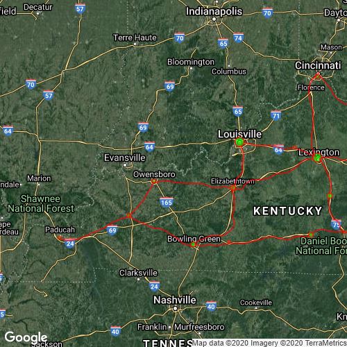 High speed rail system, Kentucky : Scribble Maps
