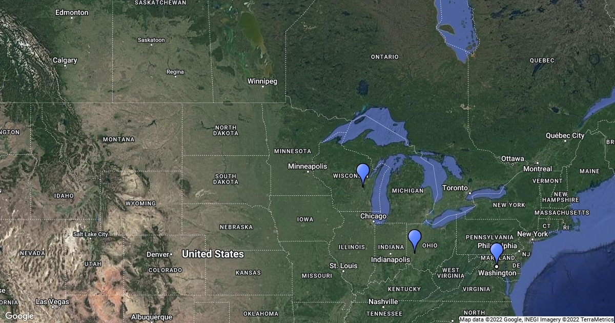 5 places : Scribble Maps