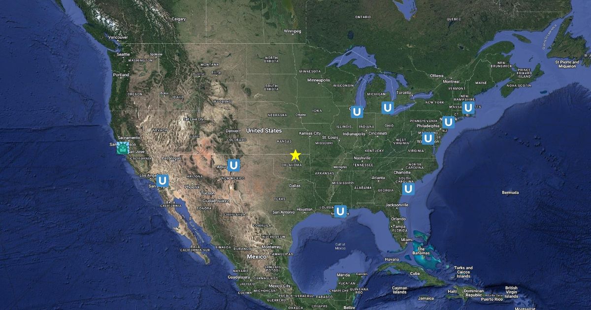 Architecture Tour of the United States : Scribble Maps