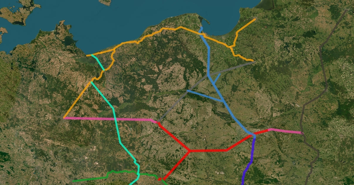 Polska 2025-2030 : Scribble Maps