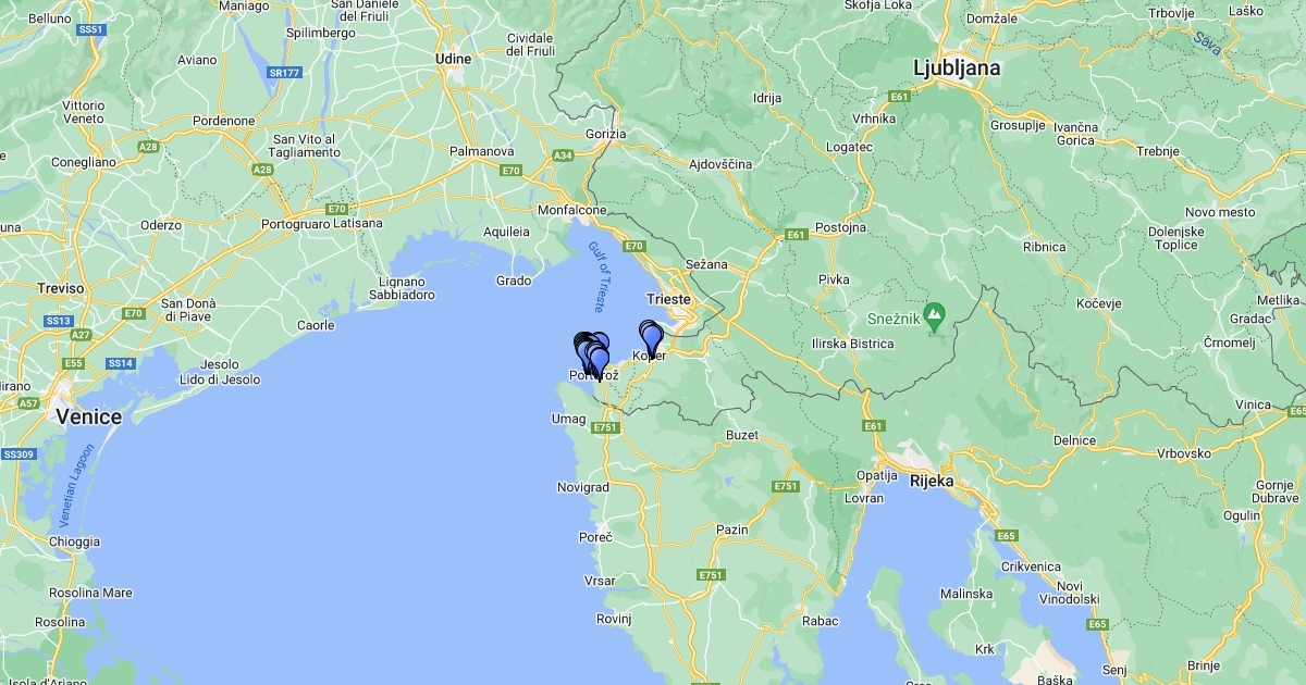 Map Of Capodistria : Scribble Maps