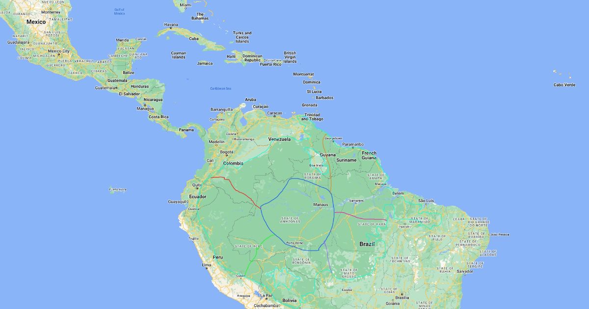 Amazon Rainforest : Scribble Maps