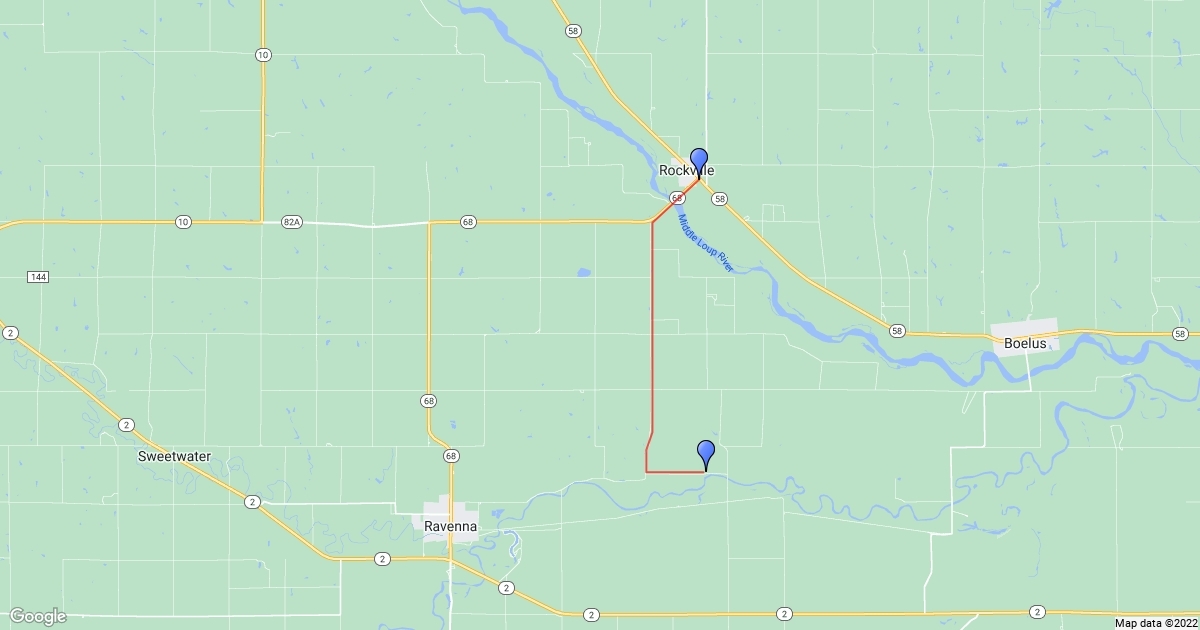 Alternate route to Cedar Hills via Rockville : Scribble Maps