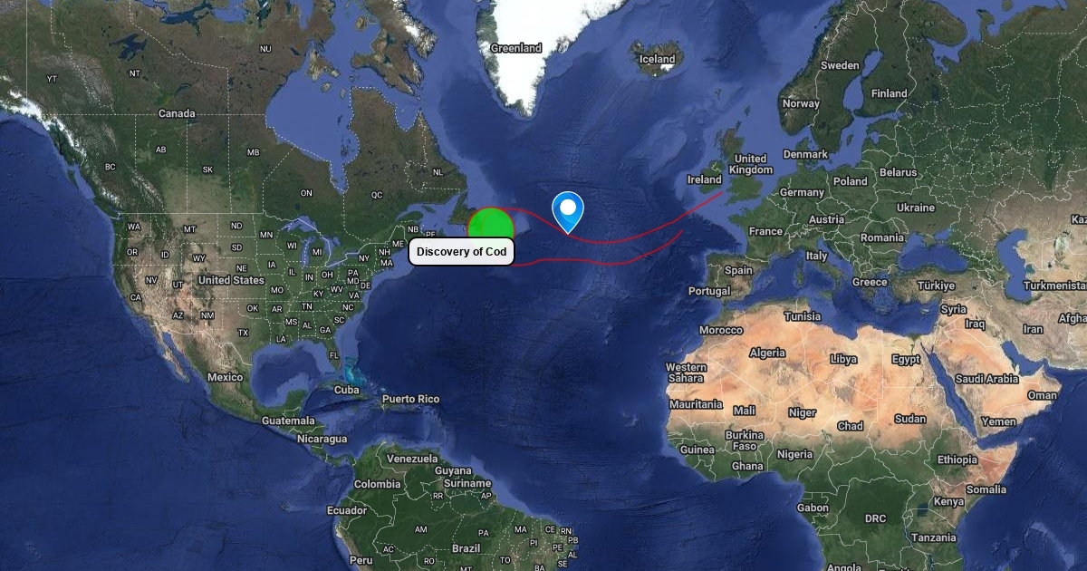 Cabot's 1st Voyage : Scribble Maps