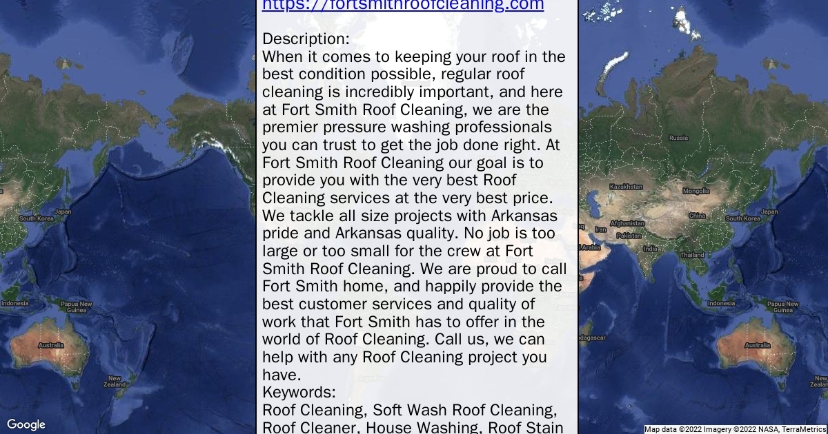 Fort Smith Roof Cleaning : Scribble Maps