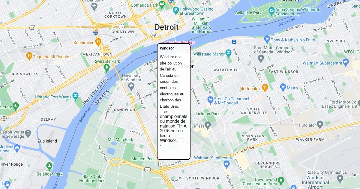Windsor et yellowknife. : Scribble Maps