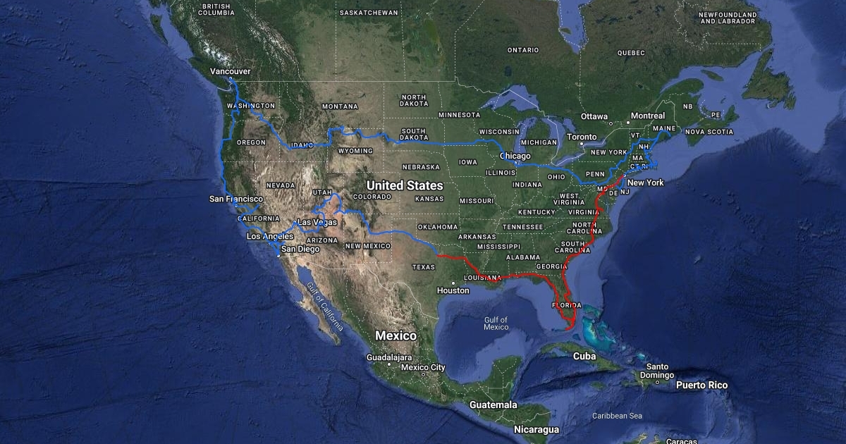 2012 USA Road Trip Overview 5 : Scribble Maps