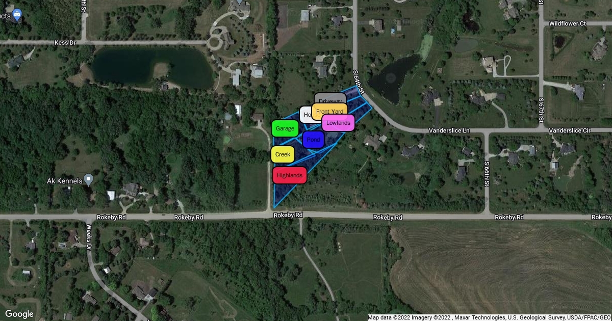 Hosta House Landscape Map : Scribble Maps
