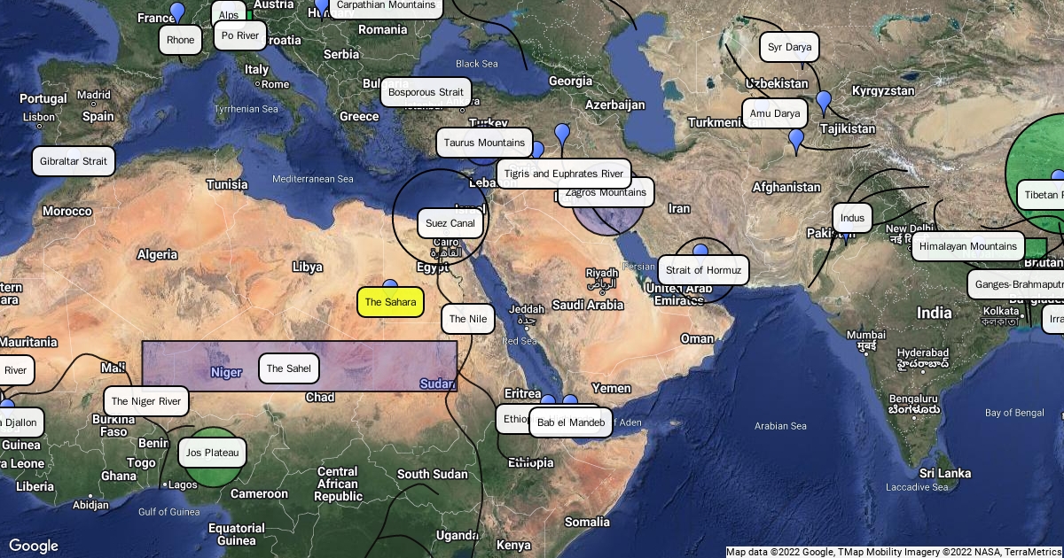 Map of the Modern World : Scribble Maps