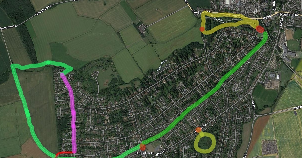 Dog Walks : Scribble Maps