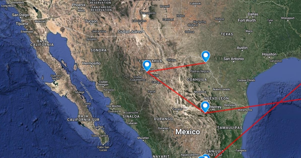 Miguel Hidalgo y USA : Scribble Maps