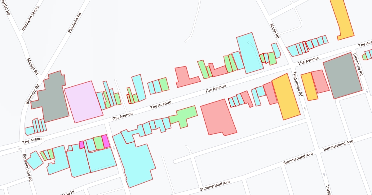 Minehead - Terrain Land Use Map : Scribble Maps