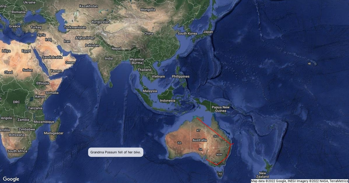 Possum Magic Scribble Map - Edit version : Scribble Maps