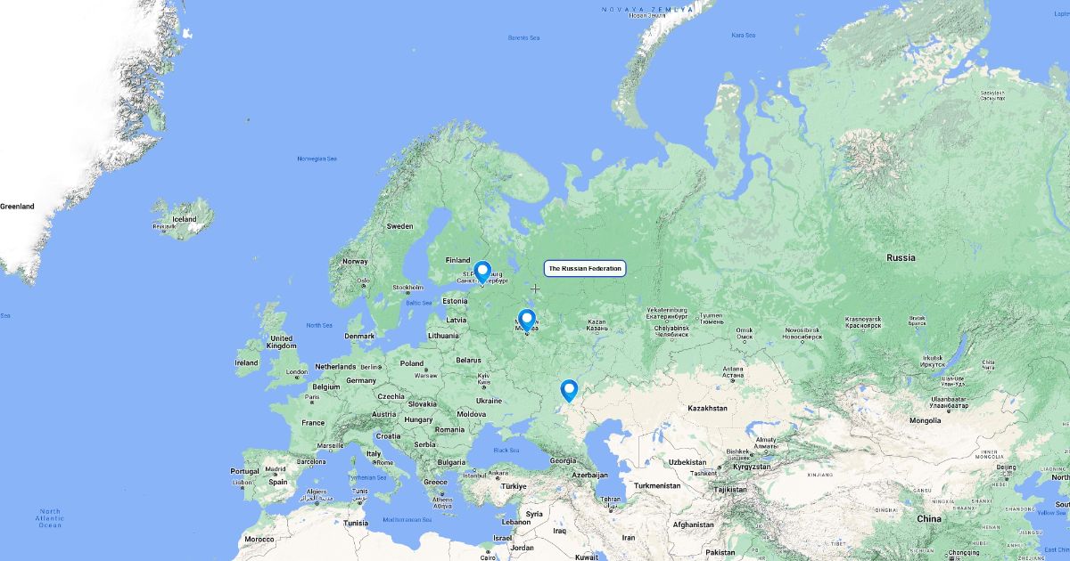 Isaias Pagan's Map of Russia : Scribble Maps