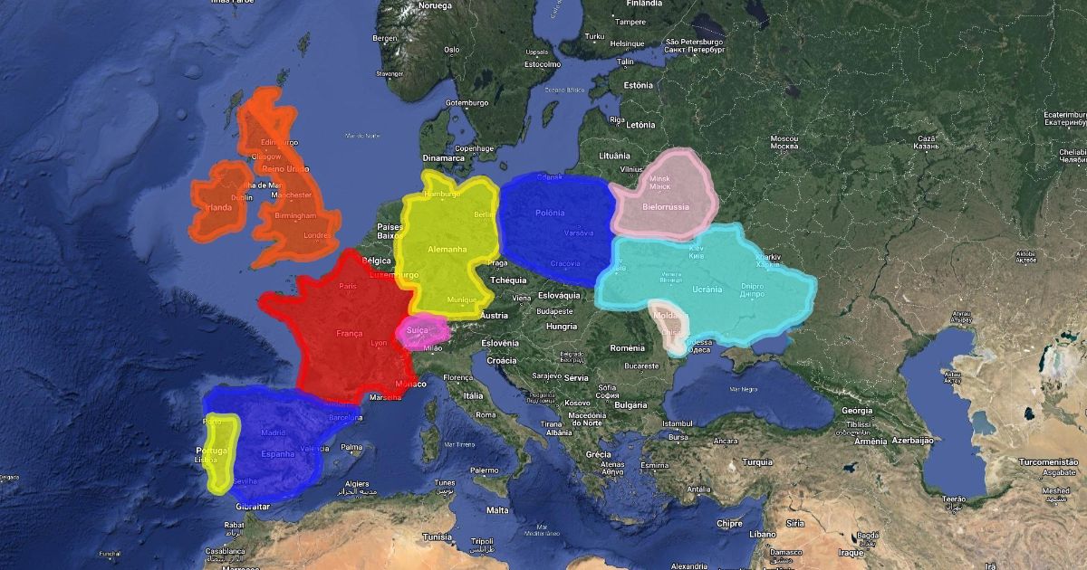 map of europe : Scribble Maps