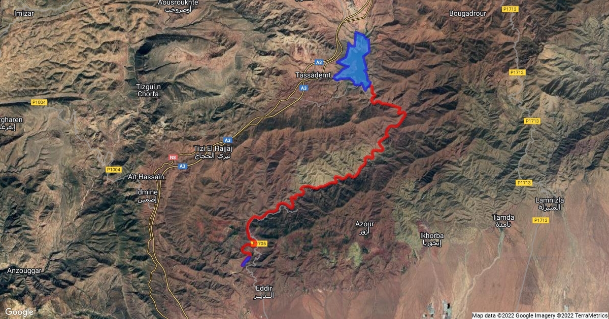 Plan de situation de la conduite d'adduction : Scribble Maps