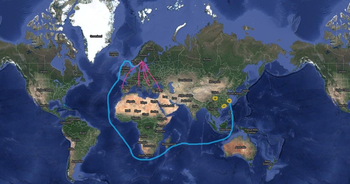 Transport/shipping : Scribble Maps