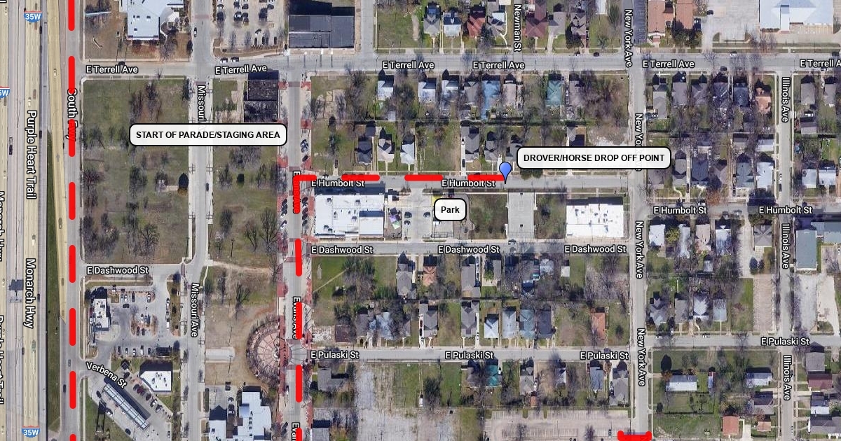 Opal Lee Route : Scribble Maps