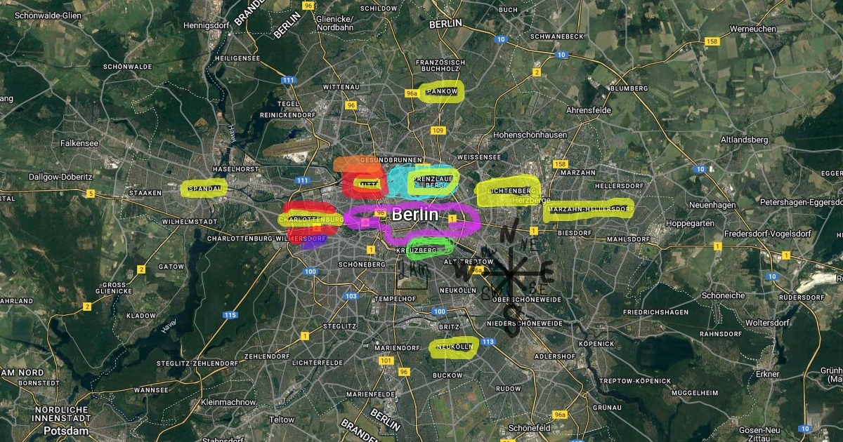Map of Berlin, Annotated : Scribble Maps