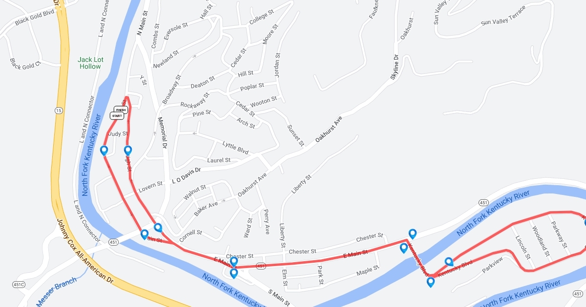 ARH 5K Route : Scribble Maps