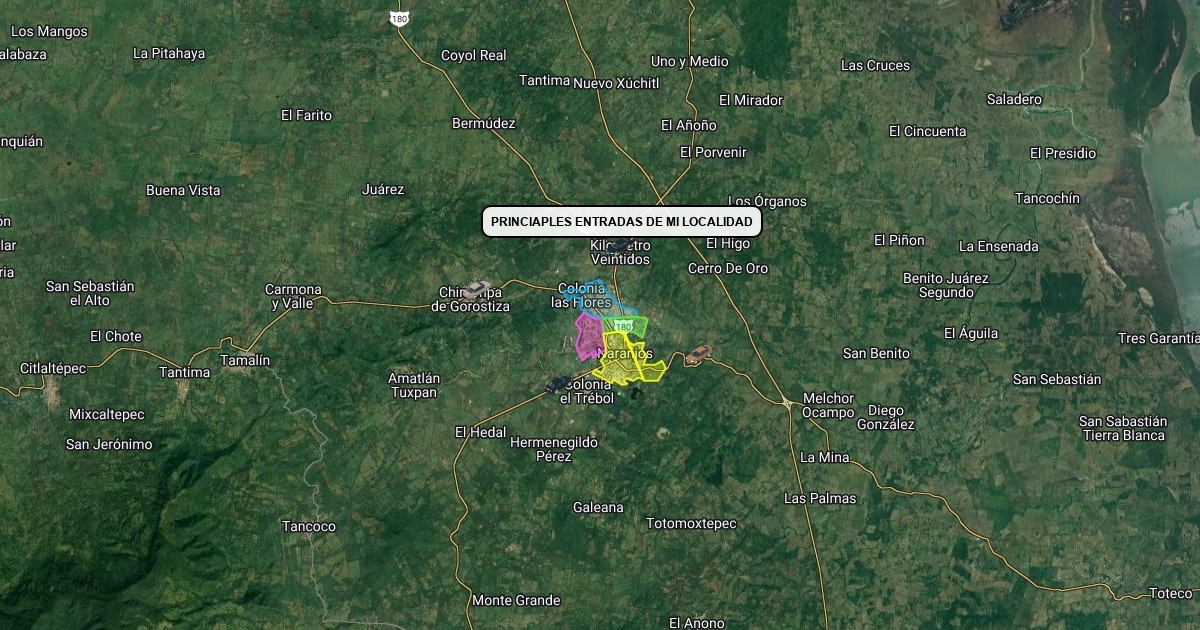 PRINCIPALES ZONAS DE ENTRADA : Scribble Maps