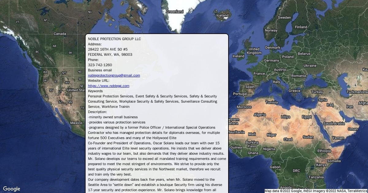NOBLE PROTECTION GROUP LLC : Scribble Maps
