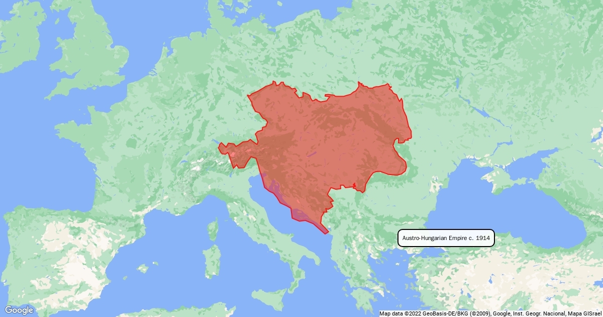Austro-Hungarian Empire c. 1914 : Scribble Maps