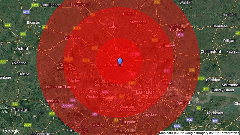 Coverage Areas : Scribble Maps