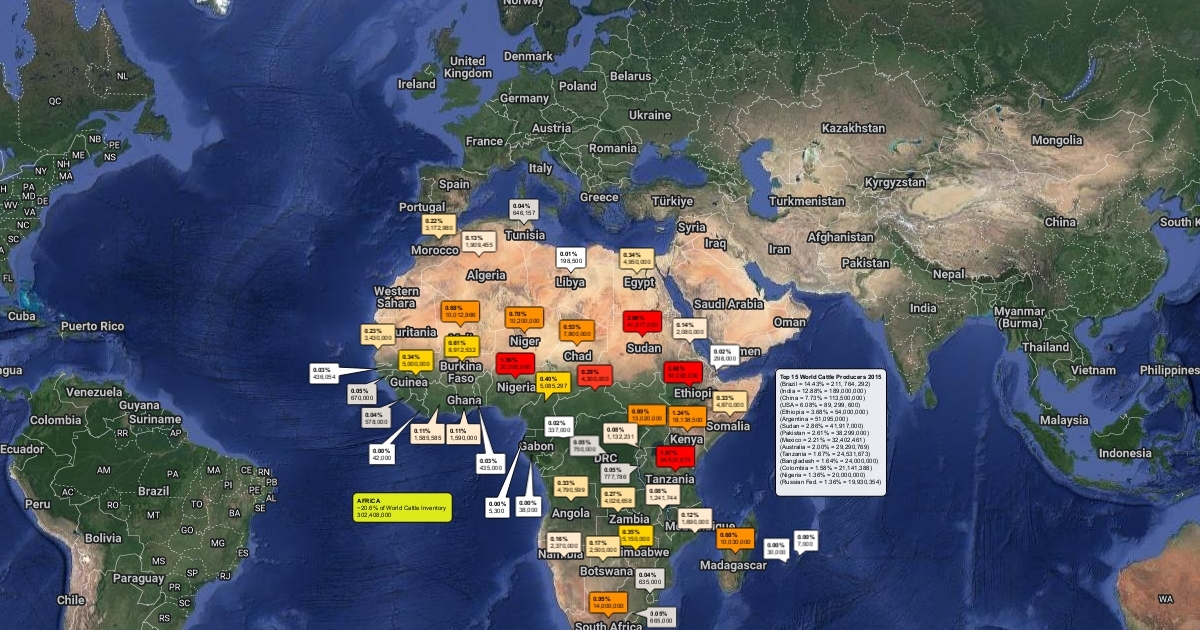 African Cattle Inventory 2015 : Scribble Maps