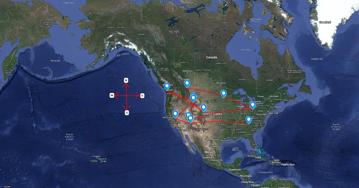 Top 10 US National Parks : Scribble Maps
