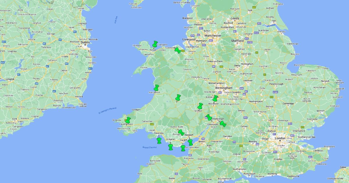 Wales & Marches : Scribble Maps
